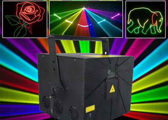 DMX 512 RGB Powerful Green Laser Sound Activated 90VAC - 250VAC / 300VA