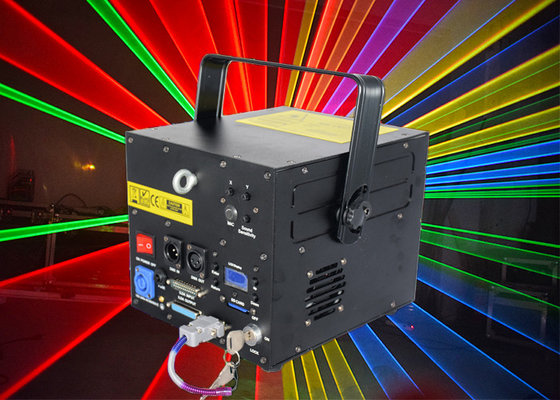 FDA 1500mw Cool Animated Full Color Lasers Party Bar Stage 60000H Sound Controlled