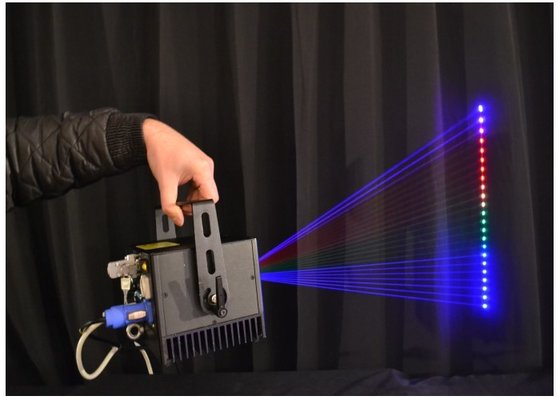RGB Full Color 3000MW Mini Animation Programmable Laser Light Show 100Khz 90 - 240 V AC