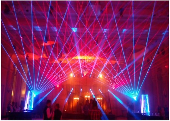 Analog 100Khz Party Animation Laser Light , Pure Diode RGB Stage Lighting