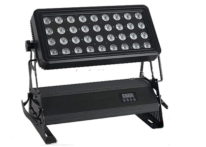 IP54 LED Outdoor Wall Washer Lights 96PCS × 3W Aluminum Black LCD Display