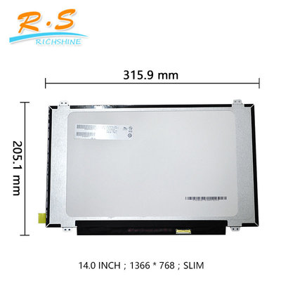 Wholesale 14inch HD TFT laptop screen B140XTN07.1 for laptop replacement edp interface slim laptop screen