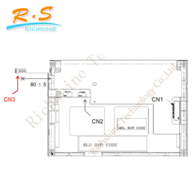 Original 5.7 inch industrial lcd monitor high Contrast Ratio 700/1 Resolution G057QTN01.0