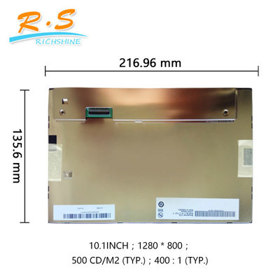 AUO 10.1 inch lcd panel G101EVN01.4 high resolution 1280*800 40 pin lvds industrial lcd screen