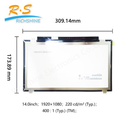 14.0INCH 1920*1080 TFT laptop screen for B140HTN01.E slim laptop screen 30PINS edp interface