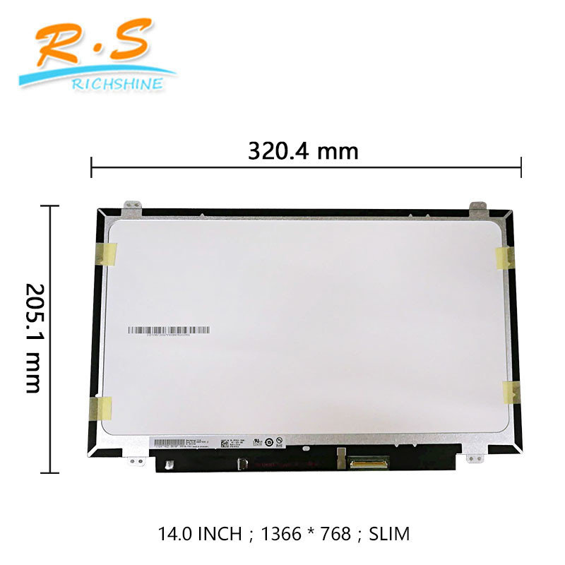 Grade A 14.0" Touch Screen LCD Display B140XTK01.0 with  EDP Glossy HD