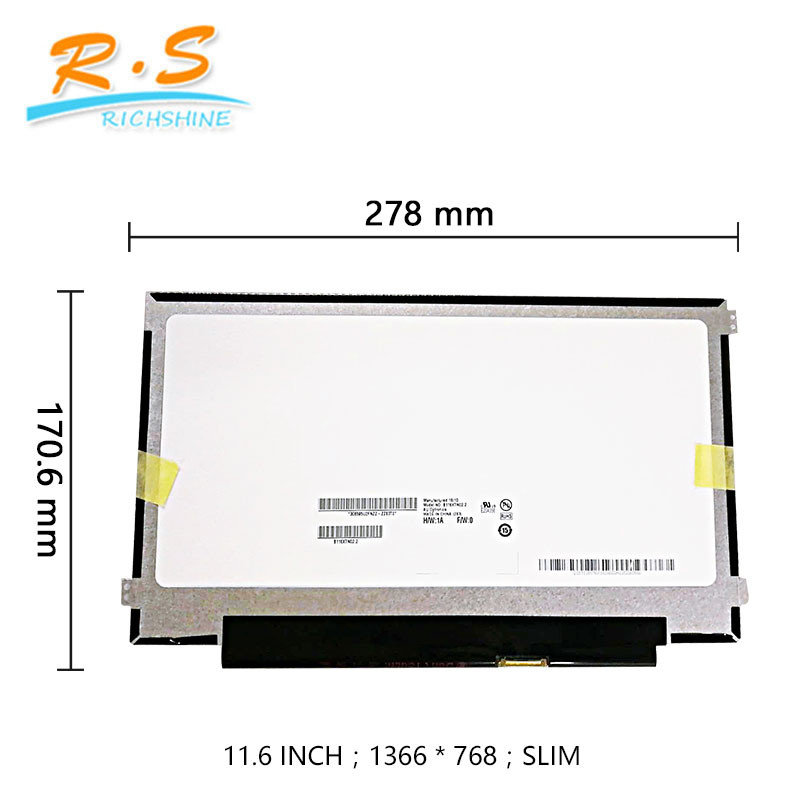 Wholesale AUO 11.6inch HD(1366*768) laptop screen B116XTN02.2 slim 30pin right/left edp interface