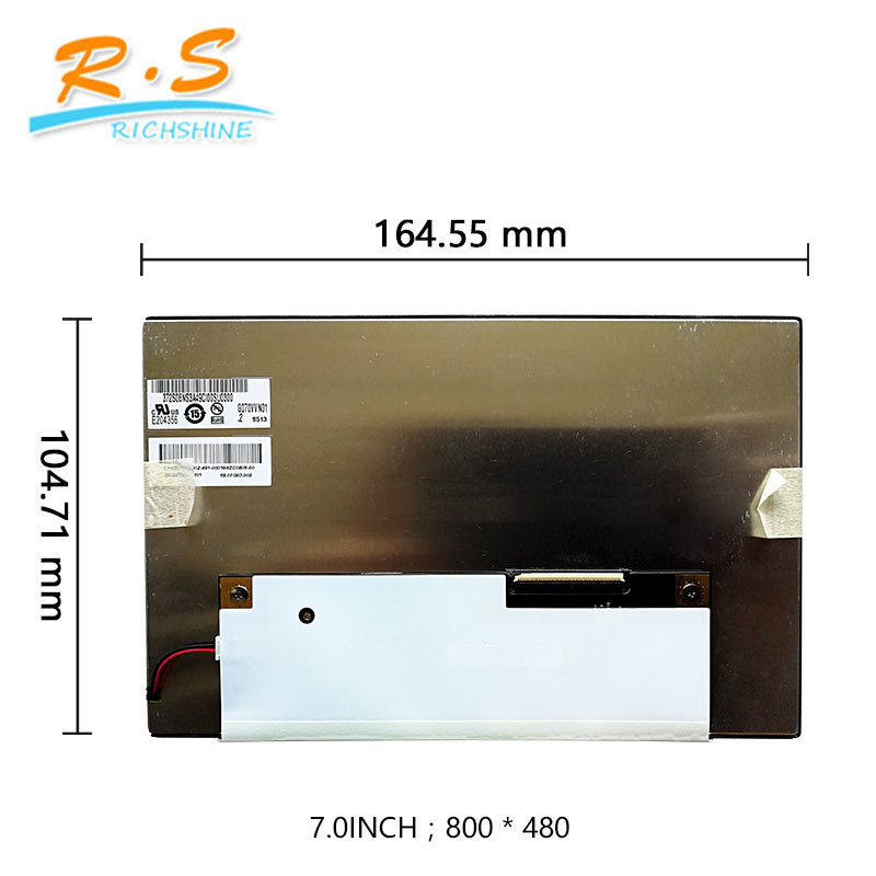 7 inch  Auto LCD Screen , industrial display lcd screen panel G070VVN01.2 800x480