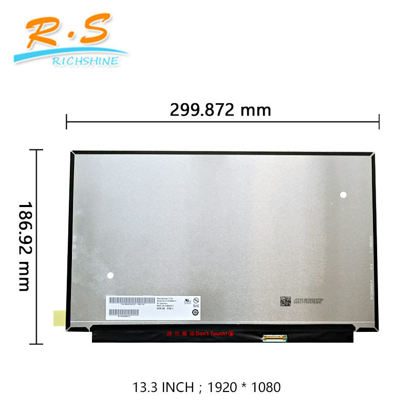 B140XTN04.9 IPS LCD Panel High Resolution 1920 * 1080 Slim 30 Pin Edp Interface