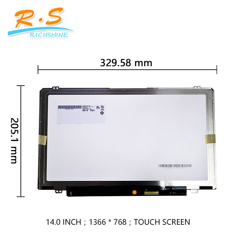 14 inch 1366*768 LCD Touch Screen Slim EDP B140XTT01.1 For Lenovo S400 S410 S410P