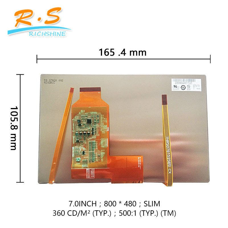 AUO 7"  WXGA  800*480 TFT module LCD with control board for car touch panel G070VTT01.0