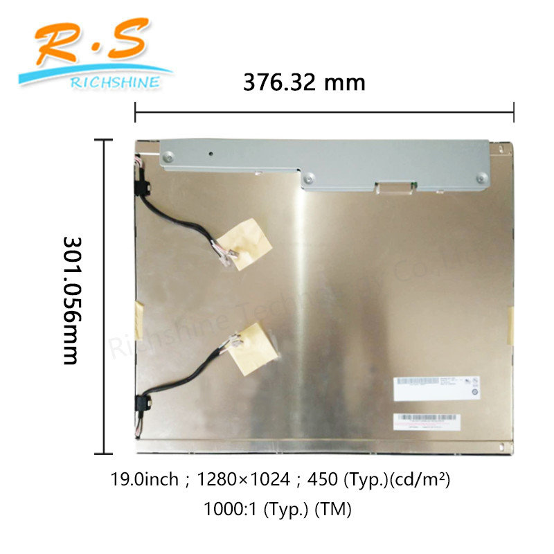 1280*1024 TFF AUO Industrial Lcd Panel 19.0 Inch G190EG01 V0 LVDS Interface 30 PIN