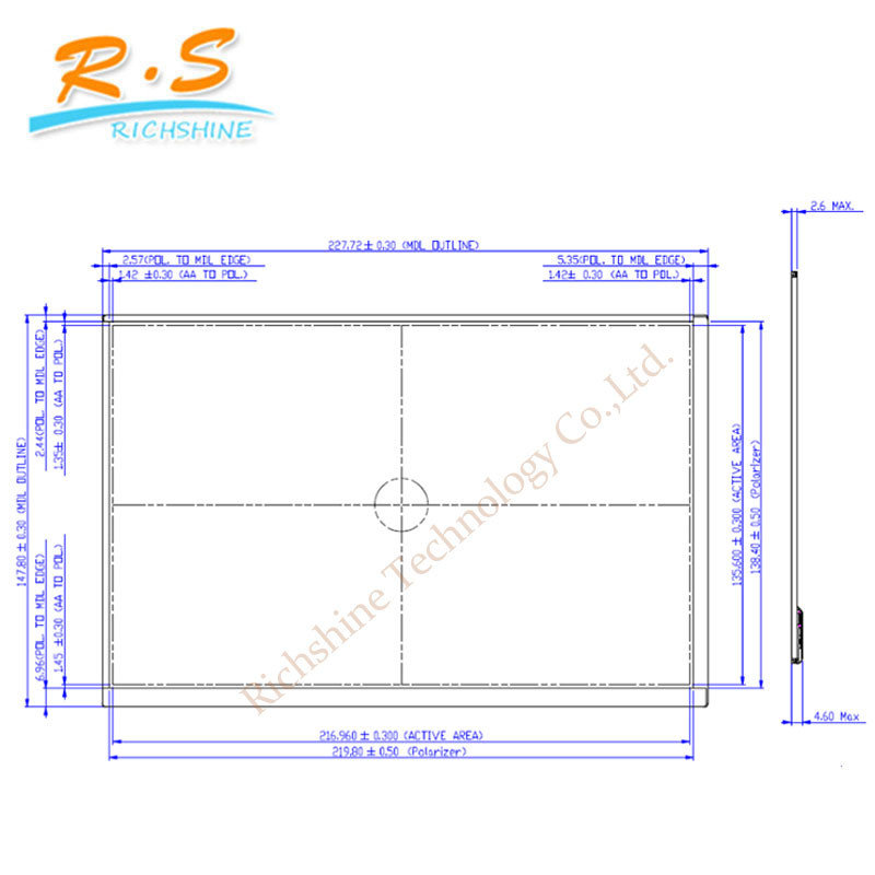 AUO Touch Screen LCD Monitor Assembly B101EAN01.5 For acer table LCD Model