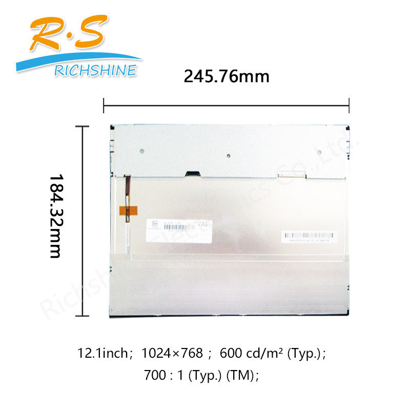 CMO Industrial LCD Screen , LCD Panel Screen Display For 12.1" Chimei CCFL G121X1-L01