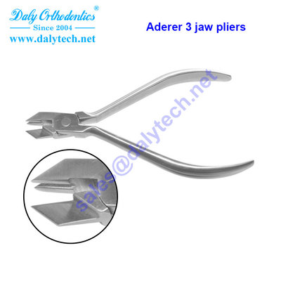 Aderer three jaw pliers of orthodontic pliers from dental supplies