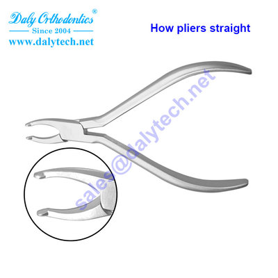 How pliers straight of orthodontic appliances from dental pliers