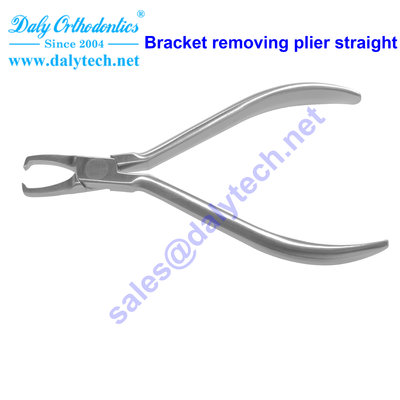Bracket removing pliers straight of orthodontic pliers for dental equipment