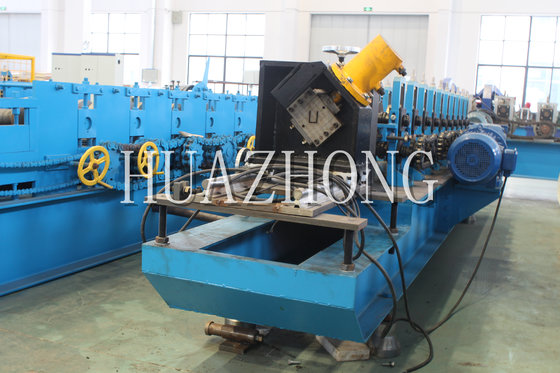 50mm diameter shaft chain transmission  'U' channel forming machine with PLC control touch screen