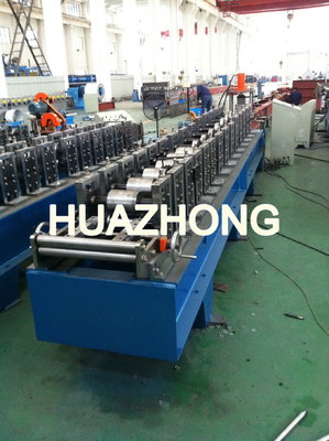 50mm diameter shaft chain transmission  'U' channel forming machine with PLC control touch screen