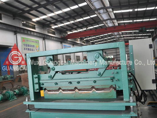 Color Plate / Galvanized Sheet Roof Panel Roll Forming Machine 0.4mm - 0.8mm