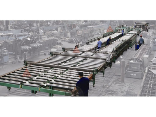 Silo Roof / Tapered Roof Panel Automatic Roll Forming Line Cutting , Punching and Forming Machine