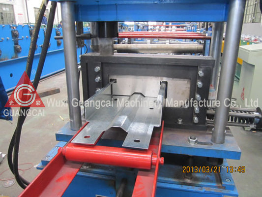 Metal Roofing W Purlin Roll Forming Machine , Guide Rail Cold Roll Forming Line