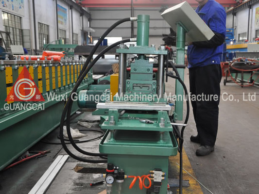 Sheet Metal M Purline Roll Forming Machine For Roof Panel 0.4mm - 1.0mm
