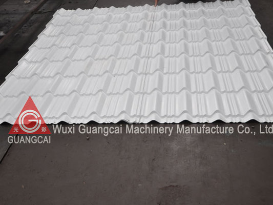 Corrugated Glazed Steel Tile Roll Forming Machine / Equipment Trapezoidal Sheet