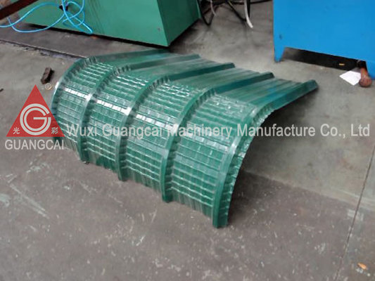 Metal Roof Panel Sheet Bending Machine Glazed Tile Roll Forming Equipment 5 - 15 m/minute