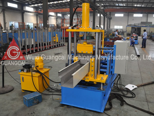 Square Down Pipe Gutter Roll Forming Machine With PLC Control and Hydraulic