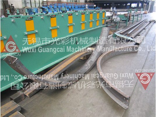 Roof Tile Steel Grain Silo Roll Forming Machine , Industrial Steel Silo Making Machinery