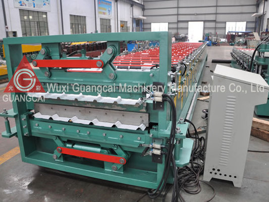 Roof / Wall Panel Double Layer Roll Forming Machine , Corrugated Tile Rolling Line