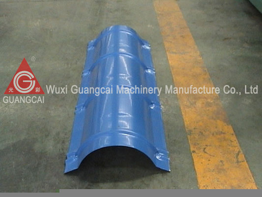 Roof Panel Cold Roll Forming Machine / Ridge Cap Rolling Forming Machinery