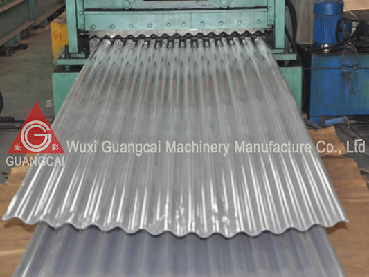 0.4mm - 0.8mm Roofing Sheet Corrugated Roll Forming Machine With PLC and Hydraulic System