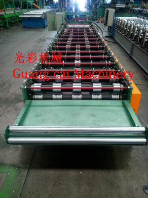 Automatic 0.5-0.7mm Roofing Roll Forming Machine With 15 Stations