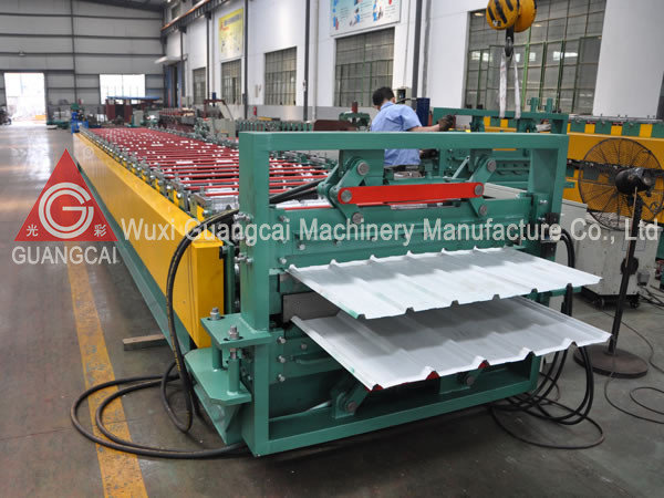 Double Layer Corrugated Roll Forming Machine Line , Roof Tile Making Machine