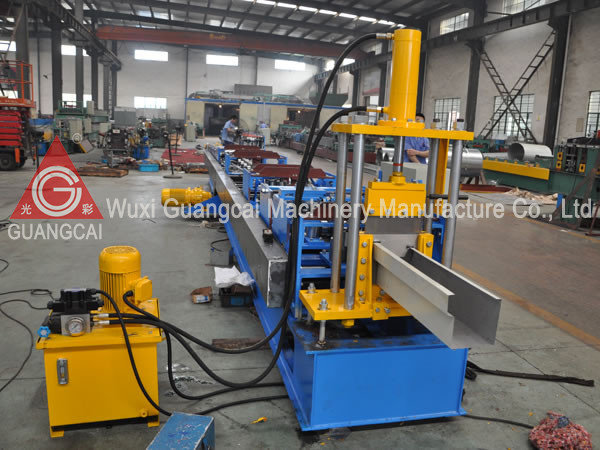 Square Down Pipe Gutter Roll Forming Machine With PLC Control and Hydraulic