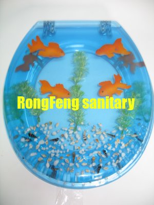 SEA SERIES 17'18'19' fish star shell POLY-RESIN TOILET SEAT