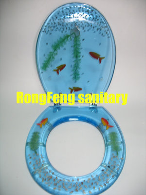 SEA SERIES 17'18'19' fish star shell POLY RESIN TOILET SEAT