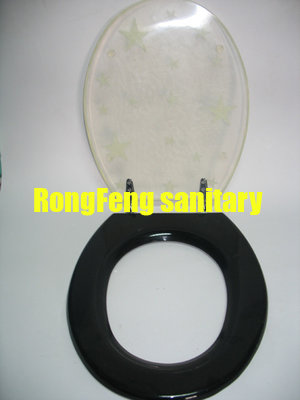 sea star shell poly resin toilet seat