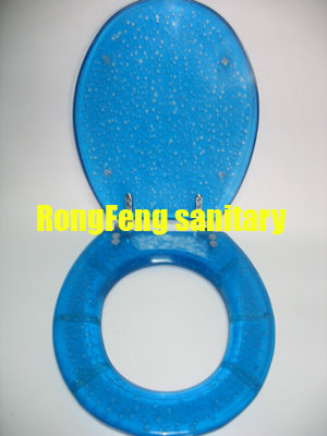 bubble design poly resin toilet seat