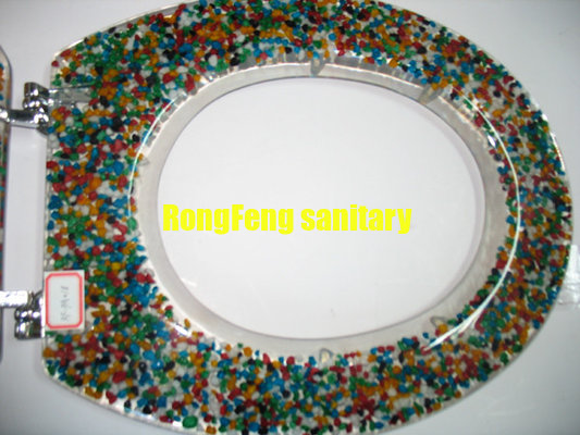 color stone poly resin toilet seat,17'18'19'