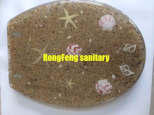 SAND SEA STAR   resin toilet seat,17'18'19'Uropean standard,USA stardard