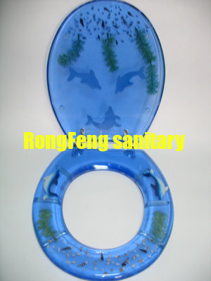 resin toilet seat cover,MDF toilet seat,PP toilet seat,sea star,shell transparent