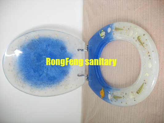 polyresin toilet seat cover,MDF toilet seat,PP toilet seat,sea star,shell transparent