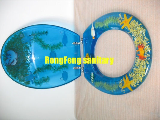 polyresin toilet seat cover,MDF toilet seat,PP toilet seat,sea star,shell transparent