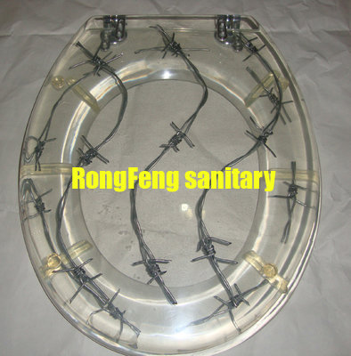 poly-resin toilet seat cover,decor toilet seat,tranparent toilet seat
