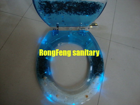 LED poly-resin toilet seat cover,RESIN toilet seat,tranparent toilet seat,sanitary ware,bathroom,decoration