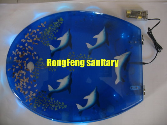 LED poly-resin toilet seat cover,RESIN toilet seat,tranparent toilet seat,sanitary ware
