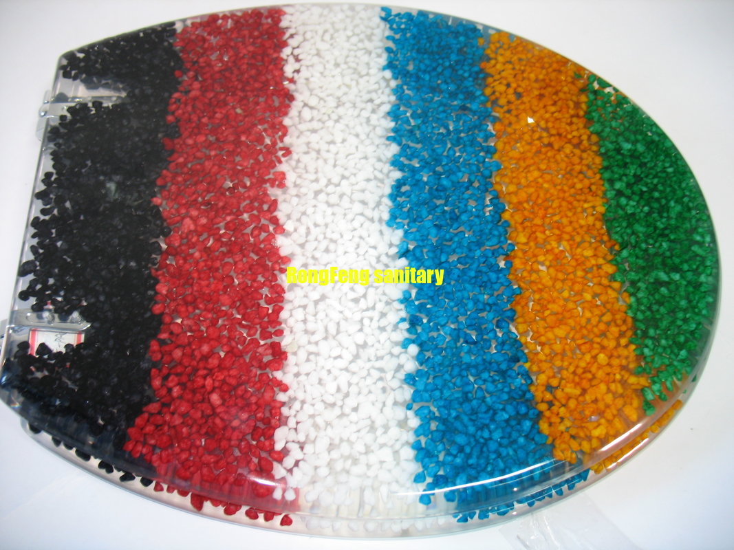 color stone poly resin toilet seat,17'18'19'
